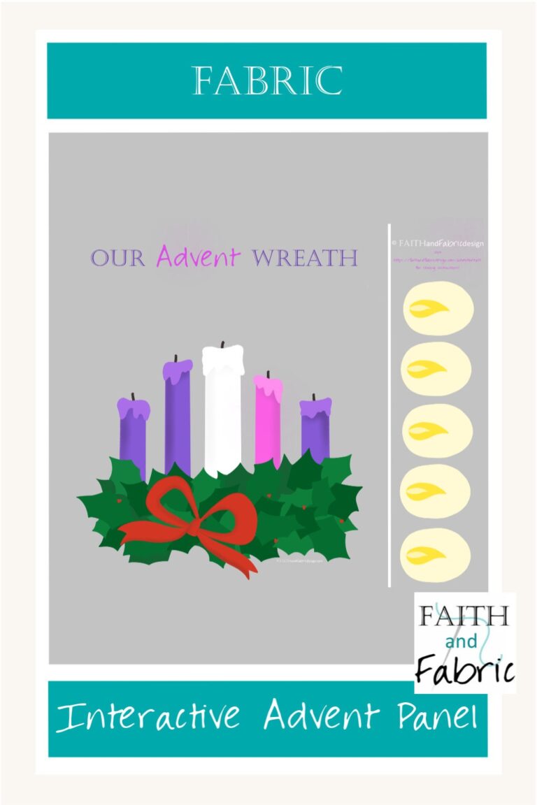 Interactive Fabric Advent Wreath Panel – Faith and Fabric