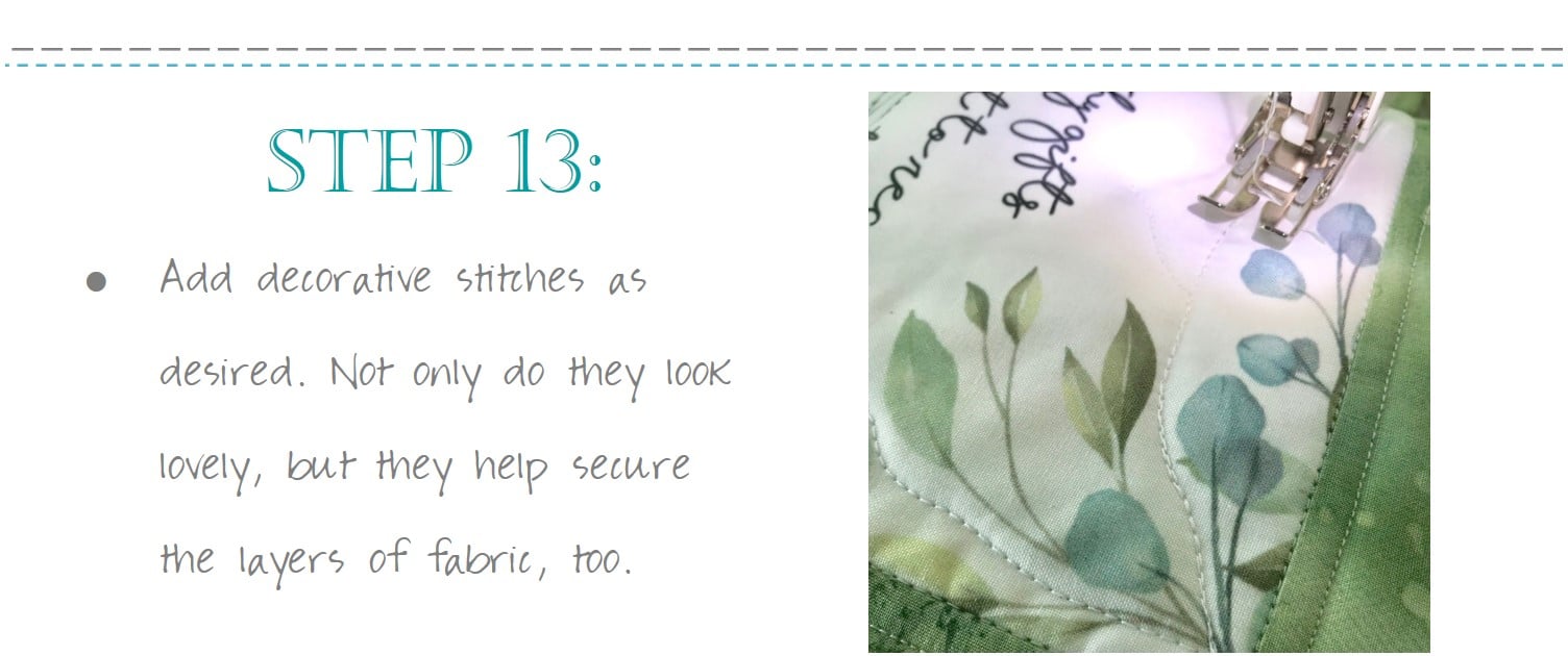 Tutorial: Sew a Set of “Grace” Placemats (prayer before meals) – Faith ...