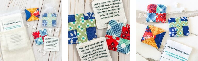 Pattern: Pocket Prayer Quilts + Kit – Faith and Fabric