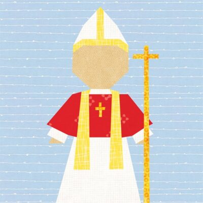 Catholic Pope Quilt Block Pattern – Faith and Fabric